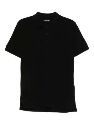 TOM FORD Short-sleeved Polo - Black