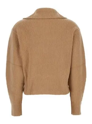 Max Mara Wool And Cashmere Blend Ribbed Turtleneck Sweater - Multicolor