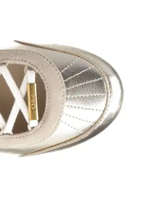 Chloé Kick Ballerina Sneakers - Silver