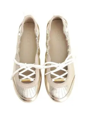 Chloé Kick Ballerina Sneakers - Silver