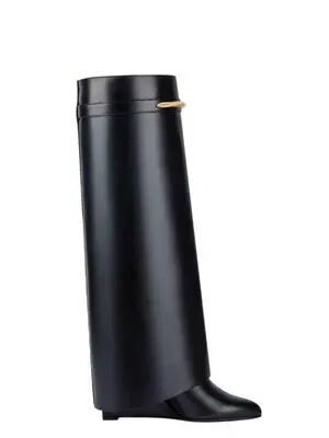 Givenchy Pointed-toe Wedge Boots - Black