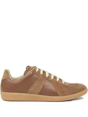 MAISON MARGIELA Paneled Replica Sneakers - Brown