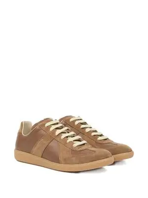 MAISON MARGIELA Paneled Replica Sneakers - Brown