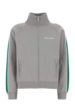 Miu Miu Tech Fabric Sweatshirt - Gray
