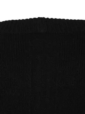 Rick Owens Cashmere And Wool Blend Crew Neck Sweater - Black