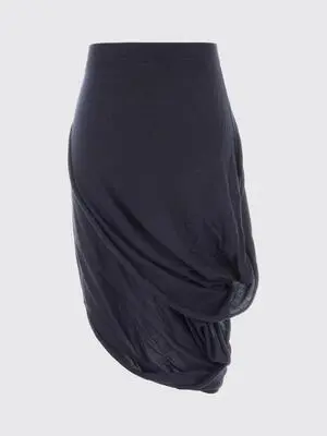 Loewe Draped Asymmetric Wool Skirt