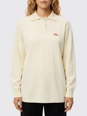 Loewe Loewe Women Loewe Cotton Polo Shirt With Logo White