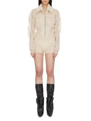 Rick Owens Short Jacket With Sheer Finish - Multicolor