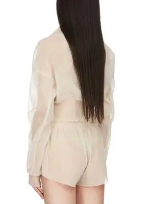 Rick Owens Short Jacket With Sheer Finish - Multicolor
