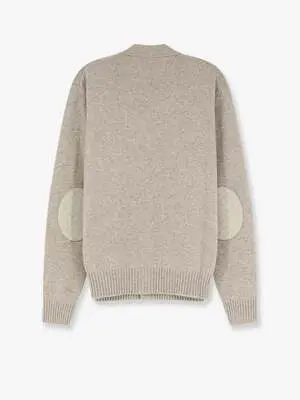 Bottega Veneta Cashmere Blend Cardigan With Intreccio Patch