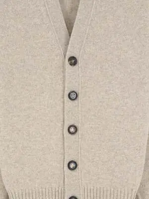Bottega Veneta Cashmere Blend Cardigan With Intreccio Patch
