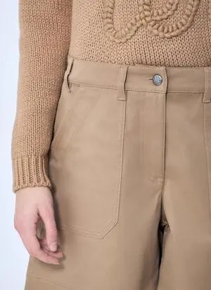 Moncler Twill Shorts - Brown