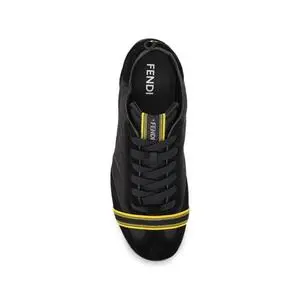 Fendi Wrap Low Top Sneakers - Black
