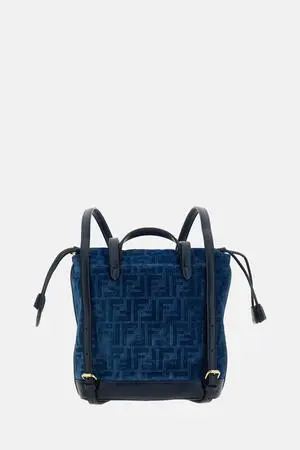 Fendi Denim Flock Backpack - Multicolor