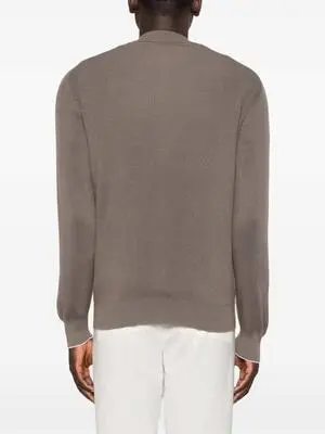 Brunello Cucinelli Ribbed Cardigan - Brown