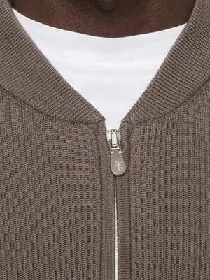 Brunello Cucinelli Ribbed Cardigan - Brown
