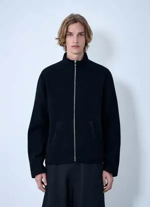 RIER Wool Zip-up Jacket - Black