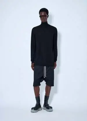 Rick Owens Cotton Blend Cargo Shorts - Black