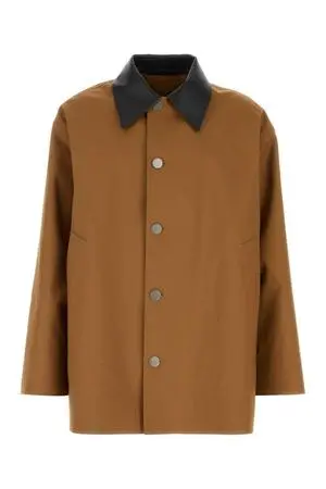JIL SANDER Caramel Cotton Trench Coat - Brown