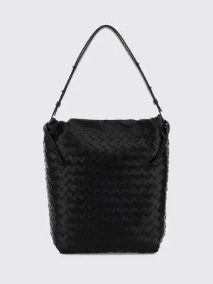 Bottega Veneta Woven Leather Bucket Bag - Black