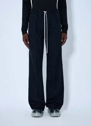 Rick Owens Dietrich Wide-leg Drawstring Trousers - Black