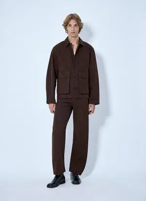 LEMAIRE Twisted Belted Pants - Brown