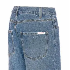 SELF-PORTRAIT Rhinestone Jeans