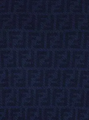 Fendi Crew Neck Sweater With All-over Ff Motif - Multicolor