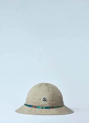 Moncler X Frgmt Hiroshi Fujiwara Logo Motif Bucket Hat - Cream