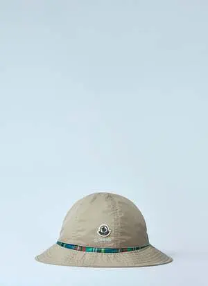 Moncler Logo Motif Bucket Hat - Cream