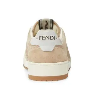 Fendi Suede Sneakers - Cream