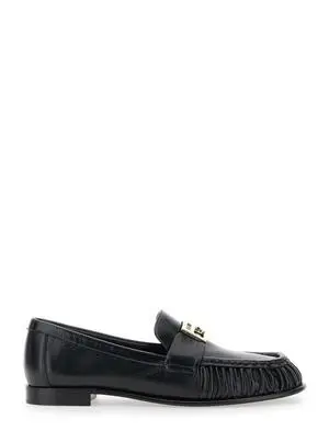 Fendi Leather Loafers - Black