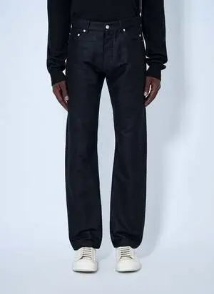 Rick Owens Straight-leg Denim Trousers - Black