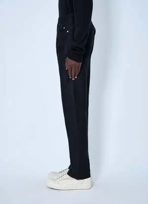 Rick Owens Straight-leg Denim Trousers - Black