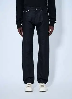 Rick Owens Straight-leg Denim Trousers - Black