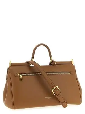 Dolce & Gabbana My Sicily Plongé Calf Leather Handbag