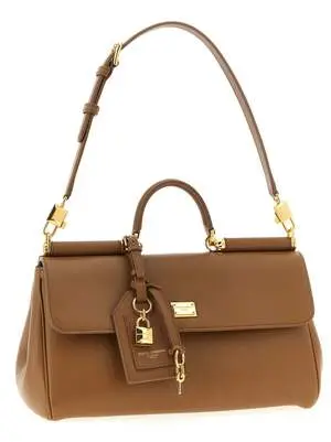 Dolce & Gabbana My Sicily Plongé Calf Leather Handbag
