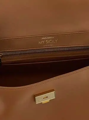 Dolce & Gabbana My Sicily Plongé Calf Leather Handbag