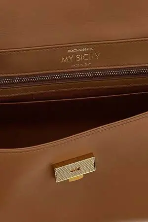 Dolce & Gabbana My Sicily Plongé Calf Leather Handbag