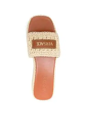 Versace Logo Sandals - Multicolor