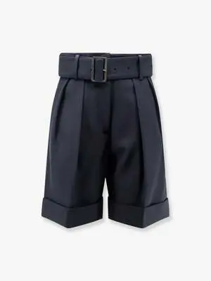 GOLDEN GOOSE Demetra Shorts With Belt - Blue