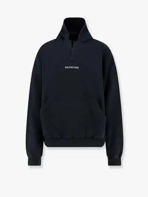 Balenciaga Cotton Hooded Sweatshirt - Multicolor
