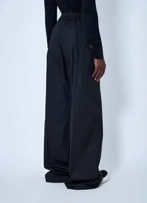 Rick Owens Heizer Belas Cotton Trousers - Black