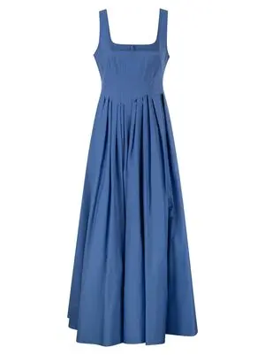 Sportmax Spxgiro – Structured Cotton Midi Dress With Full Skirt - Multicolor