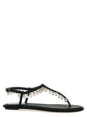 Rene Caovilla Diana' Sandals - Black