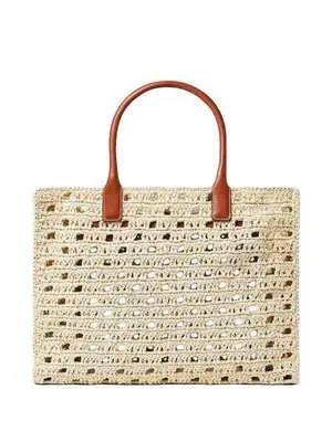 Versace La Medusa Large Raffia Tote Bag