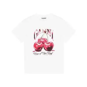 GANNI Tops T-shirts & Jerseys - White