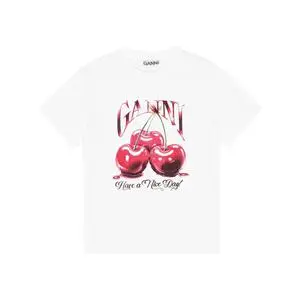 GANNI Tops T-shirts & Jerseys - White