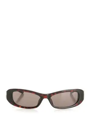 Balenciaga Cosmo Rectangular Glasses - Brown