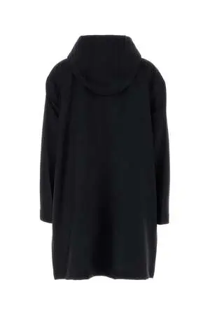 Prada Navy Mohair Blend Overcoat